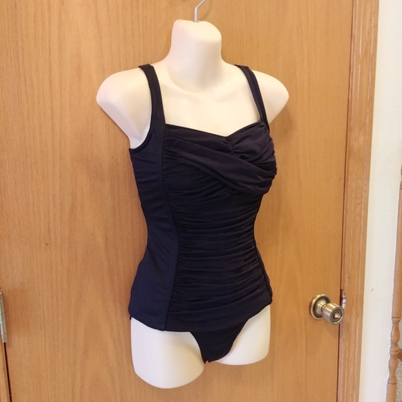 amoena | Swim | Nwot Modestmastectomy Black Tankini Sz | Poshmark